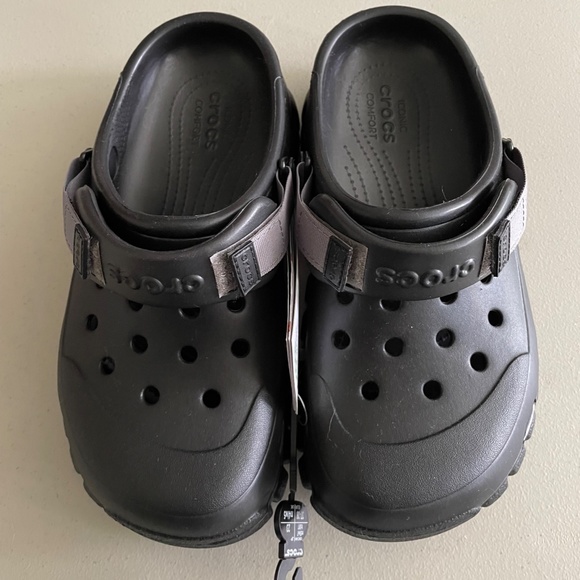 CROCS | Shoes | Nwt Crocs Off Road Sport Clogs Black Womens 7 Mens 5 ...
